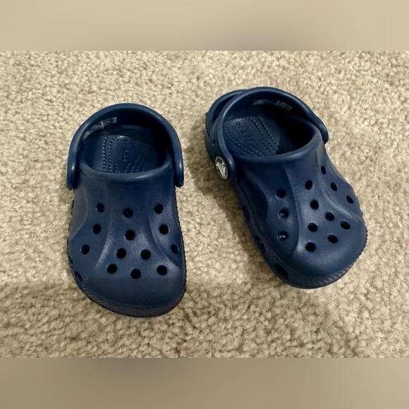 CROCS | Shoes | Crocs Kids Navy Blue Sandals | Poshmark